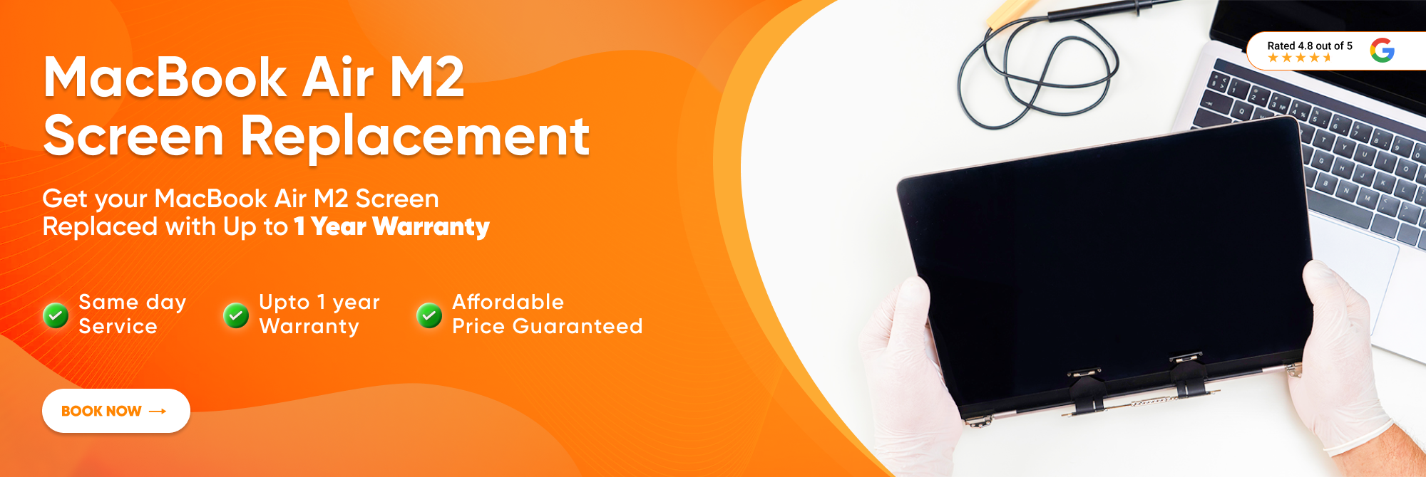 MacBook Air M2 A2681 Display Replacement in Delhi, India
