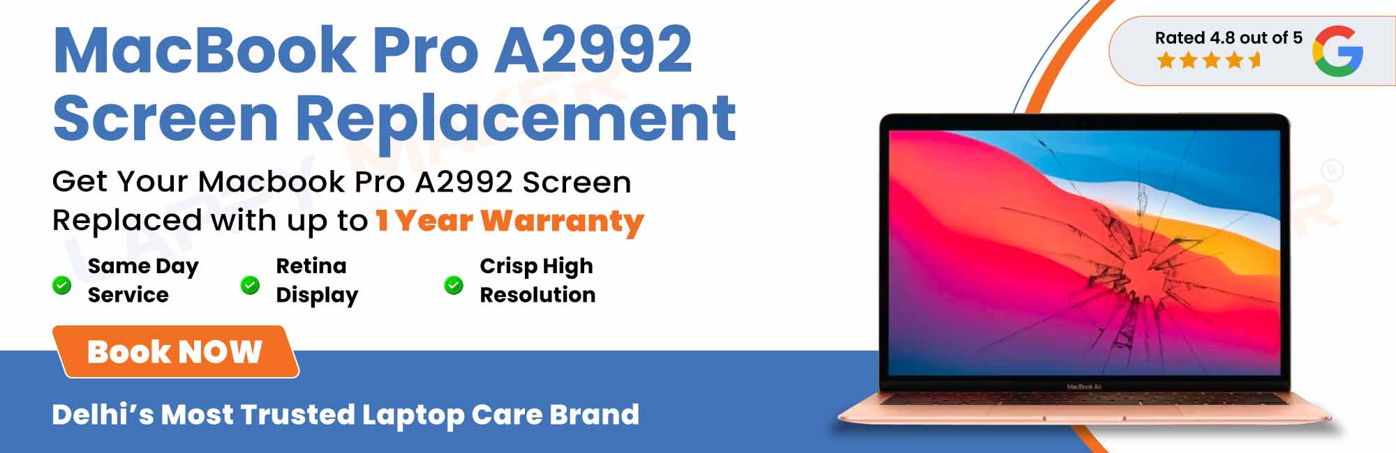 MacBook Pro A2992 Screen Replacement in Delhi