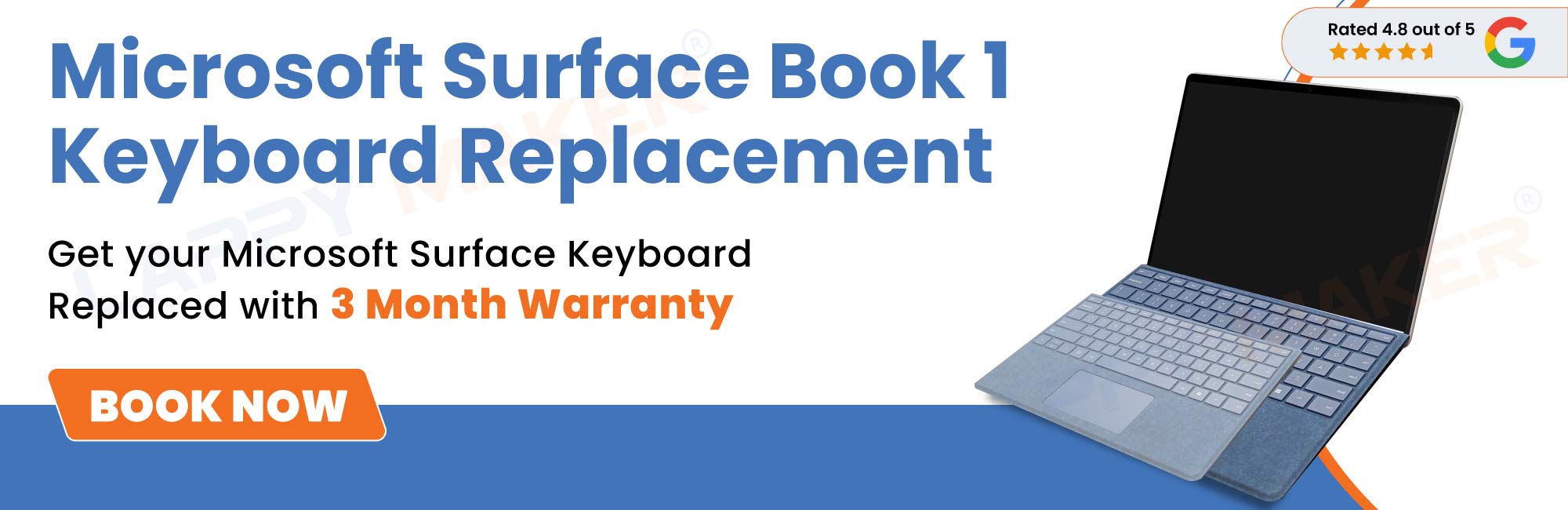 Microsoft Surface Book 1 Keyboard Replacement: