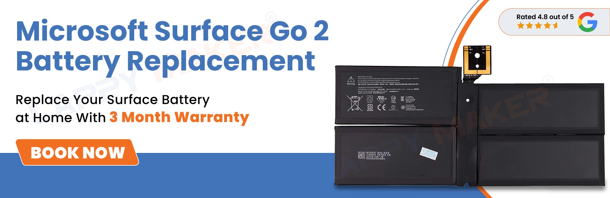 Microsoft Surface Go 2 Battery Replacement: